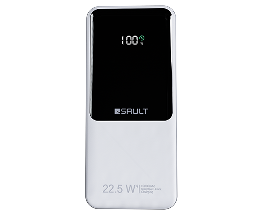 PowerBooster Pro – PowerBank 10000mAh 22.5W White – Sault
